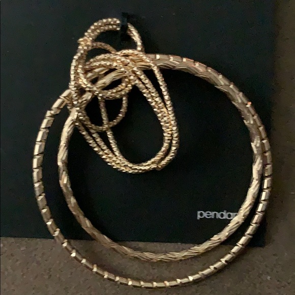 Jewelry | Large Gold Triple Loop Style Pendant | Poshmark